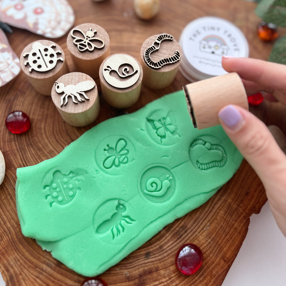 Insect Kingdom Wooden Stampers Set – The Tiny Trove