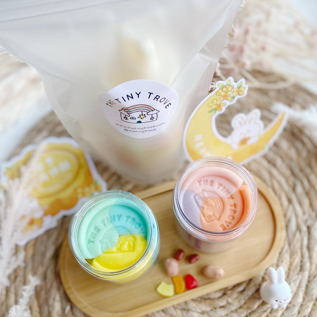 Little Jade Hare Mooncake Play Dough Set – The Tiny Trove